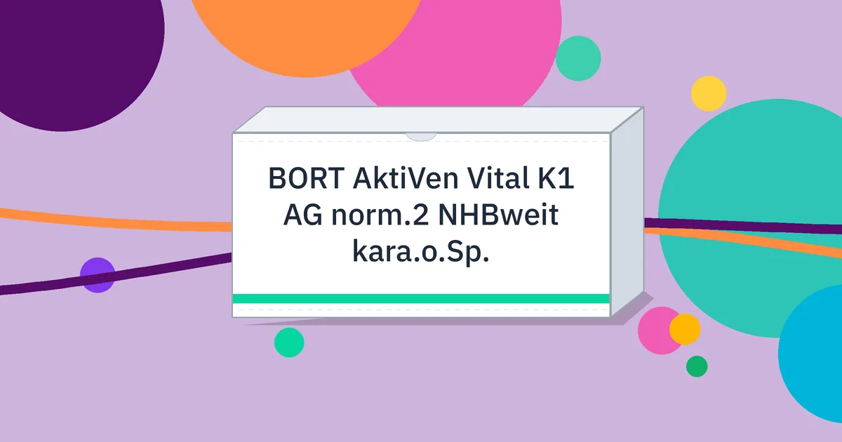 Symbolbild: Packung mit der Aufschrift BORT AktiVen Vital K1 AG norm.2 NHBweit kara.o.Sp. (PZN 13734991) – Verfügbarkeit und Bezug in Apotheken in Frankfurt am Main