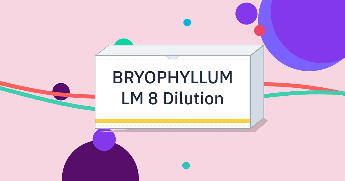 Symbolbild: Packung mit der Aufschrift BRYOPHYLLUM LM 8 Dilution (PZN 13397306) – Verfügbarkeit und Bezug in Apotheken in Frankfurt am Main