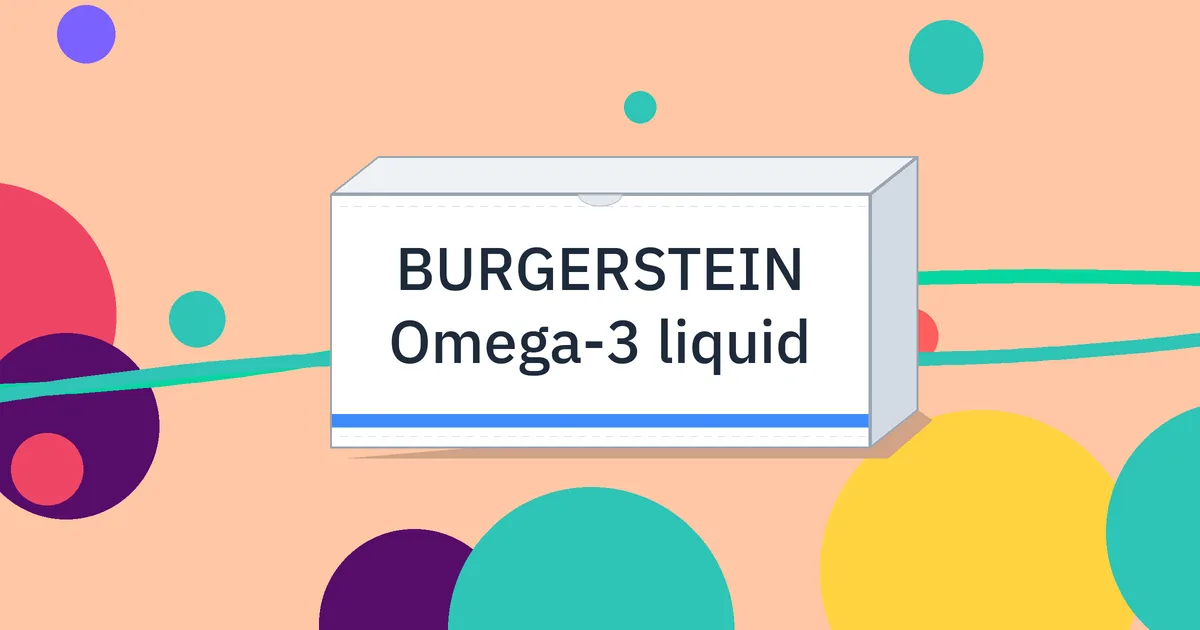 Symbolbild: Packung mit der Aufschrift BURGERSTEIN Omega-3 liquid (PZN 17521134) – Verfügbarkeit und Bezug in Apotheken in Frankfurt am Main