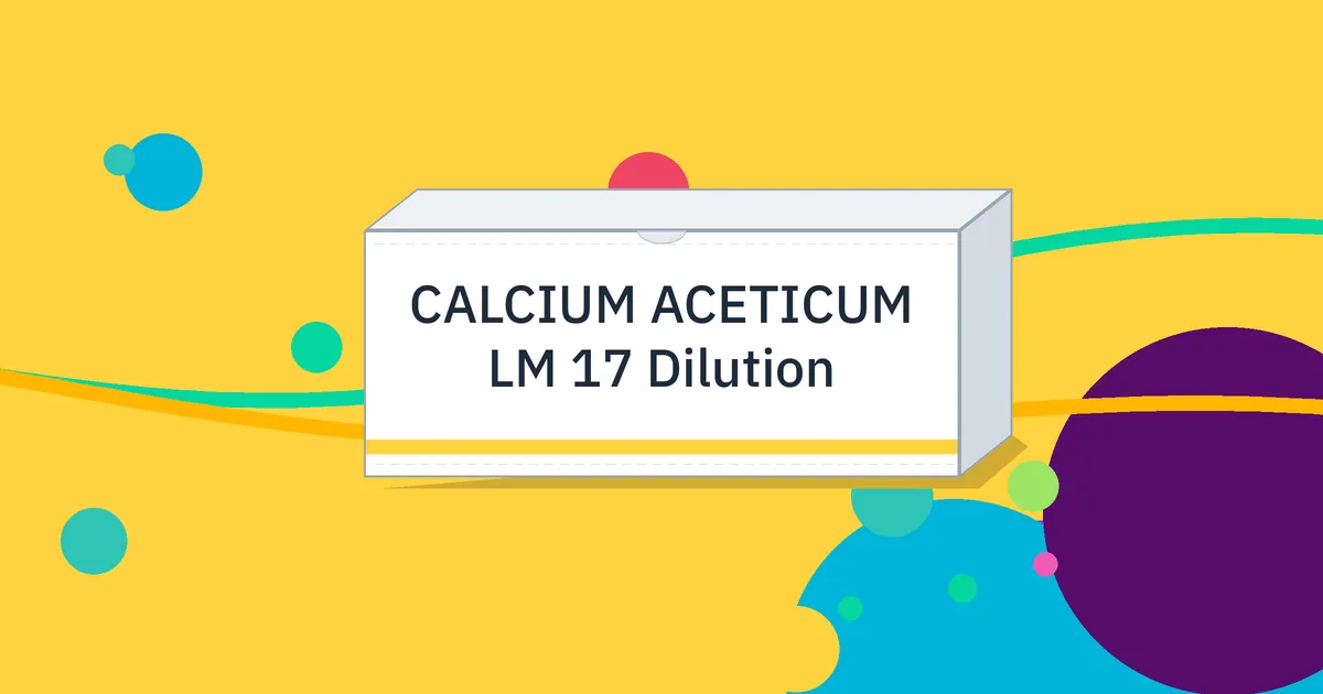 Symbolbild: Packung mit der Aufschrift CALCIUM ACETICUM LM 17 Dilution (PZN 13405684) – Verfügbarkeit und Bezug in Apotheken in Frankfurt am Main