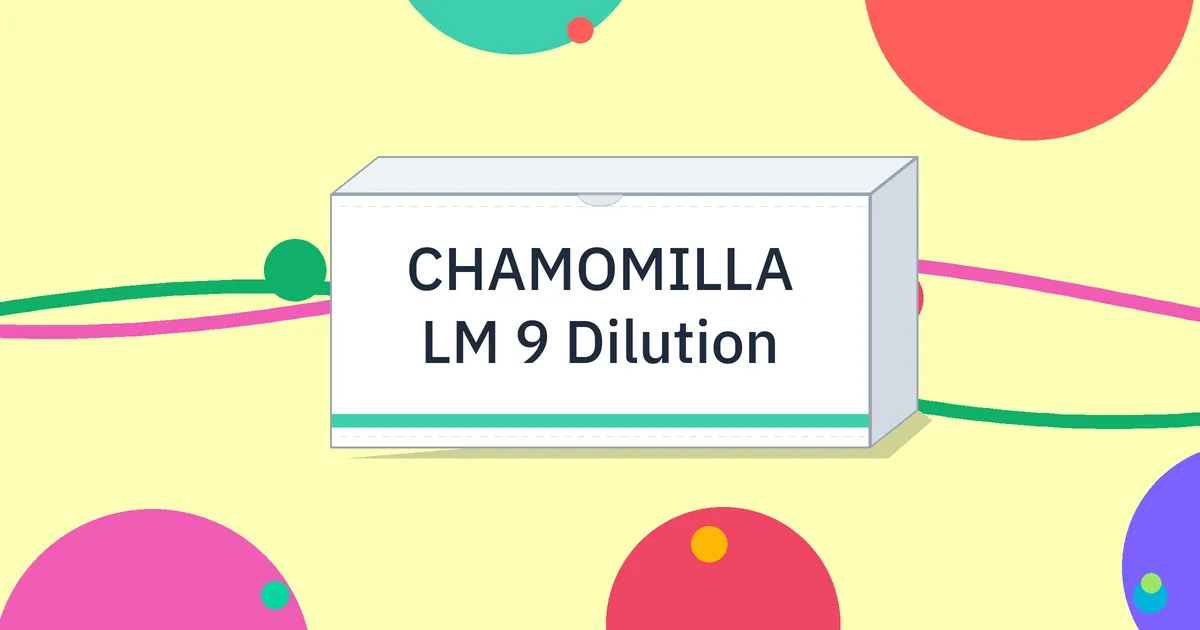 Symbolbild: Packung mit der Aufschrift CHAMOMILLA LM 9 Dilution (PZN 12812499) – Verfügbarkeit und Bezug in Apotheken in Frankfurt am Main
