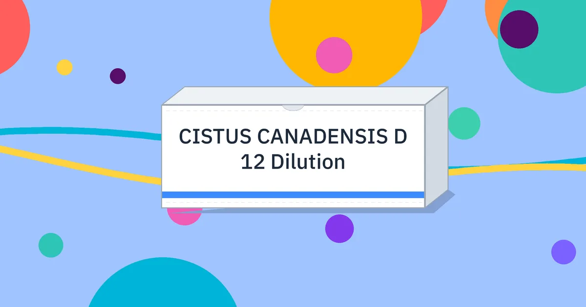 Symbolbild: Packung mit der Aufschrift CISTUS CANADENSIS D 12 Dilution (PZN 07165023) – Verfügbarkeit und Bezug in Apotheken in Frankfurt am Main