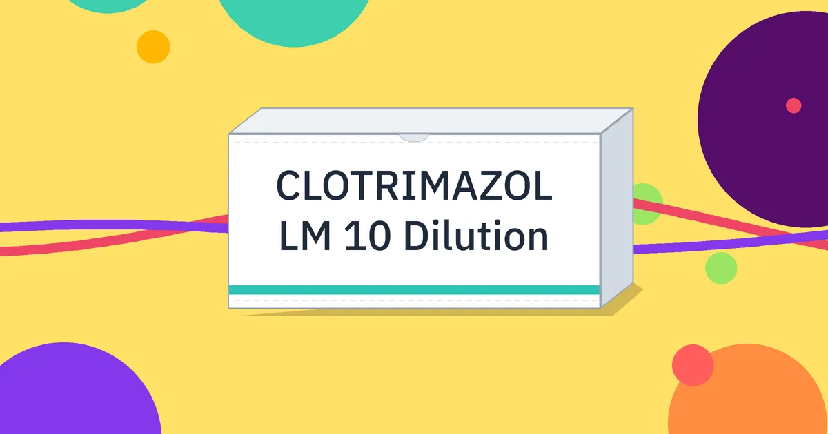Symbolbild: Packung mit der Aufschrift CLOTRIMAZOL LM 10 Dilution (PZN 12822635) – Verfügbarkeit und Bezug in Apotheken in Frankfurt am Main