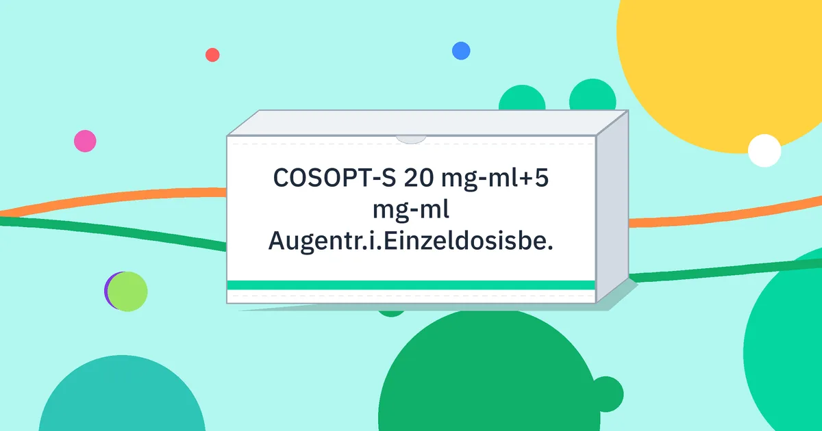 Symbolbild: Packung mit der Aufschrift COSOPT-S 20 mg-ml+5 mg-ml Augentr.i.Einzeldosisbe. (PZN 12559221) – Verfügbarkeit und Bezug in Apotheken in Frankfurt am Main