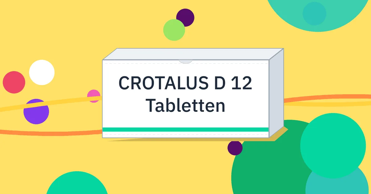 Symbolbild: Packung mit der Aufschrift CROTALUS D 12 Tabletten (PZN 04214318) – Verfügbarkeit und Bezug in Apotheken in Frankfurt am Main
