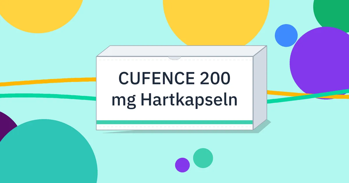 Symbolbild: Packung mit der Aufschrift CUFENCE 200 mg Hartkapseln (PZN 17390755) – Verfügbarkeit und Bezug in Apotheken in Frankfurt am Main