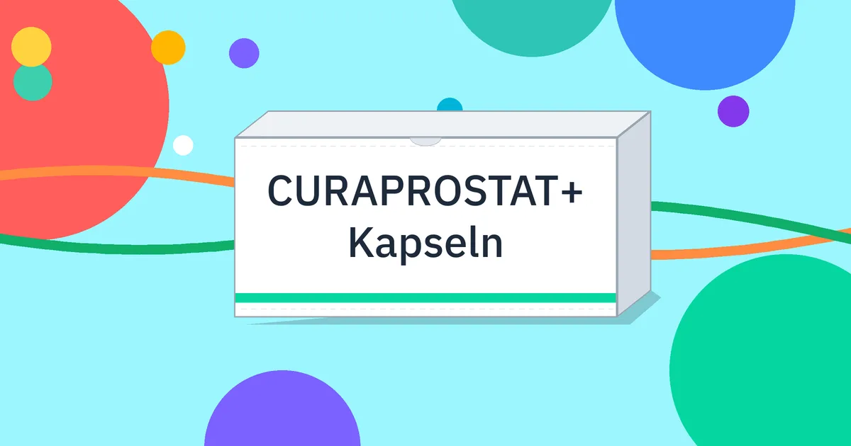 Symbolbild: Packung mit der Aufschrift CURAPROSTAT+ Kapseln (PZN 16394337) – Verfügbarkeit und Bezug in Apotheken in Frankfurt am Main