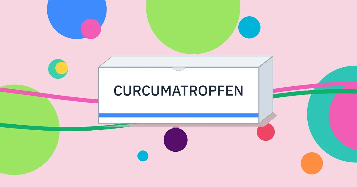 Symbolbild: Packung mit der Aufschrift CURCUMATROPFEN (PZN 11866369) – Verfügbarkeit und Bezug in Apotheken in Frankfurt am Main