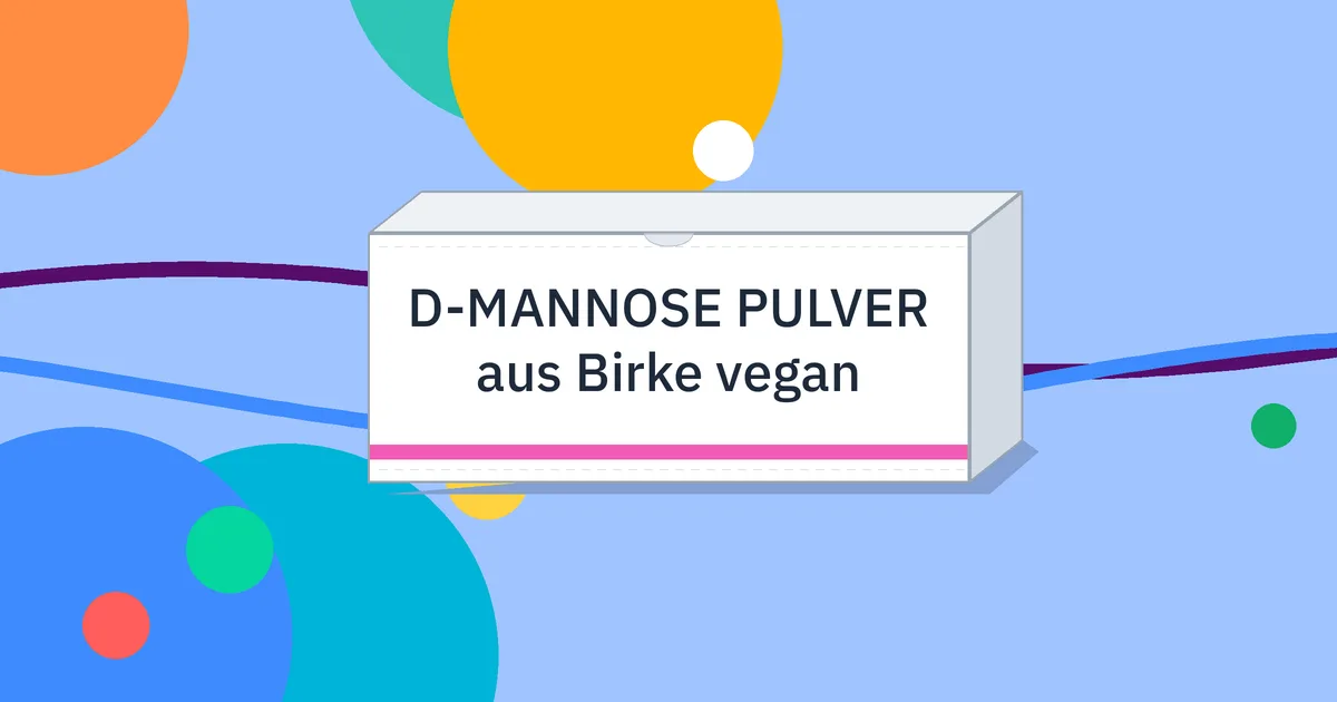 Symbolbild: Packung mit der Aufschrift D-MANNOSE PULVER aus Birke vegan (PZN 18209798) – Verfügbarkeit und Bezug in Apotheken in Frankfurt am Main
