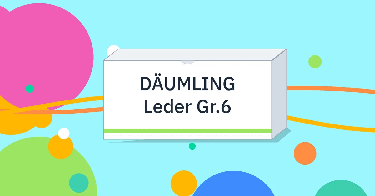 Symbolbild: Packung mit der Aufschrift DÄUMLING Leder Gr.6 (PZN 03236996) – Verfügbarkeit und Bezug in Apotheken in Frankfurt am Main