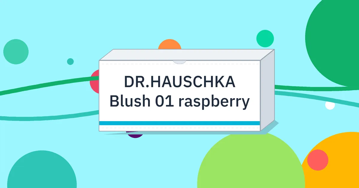 Symbolbild: Packung mit der Aufschrift DR.HAUSCHKA Blush 01 raspberry (PZN 18651100) – Verfügbarkeit und Bezug in Apotheken in Frankfurt am Main