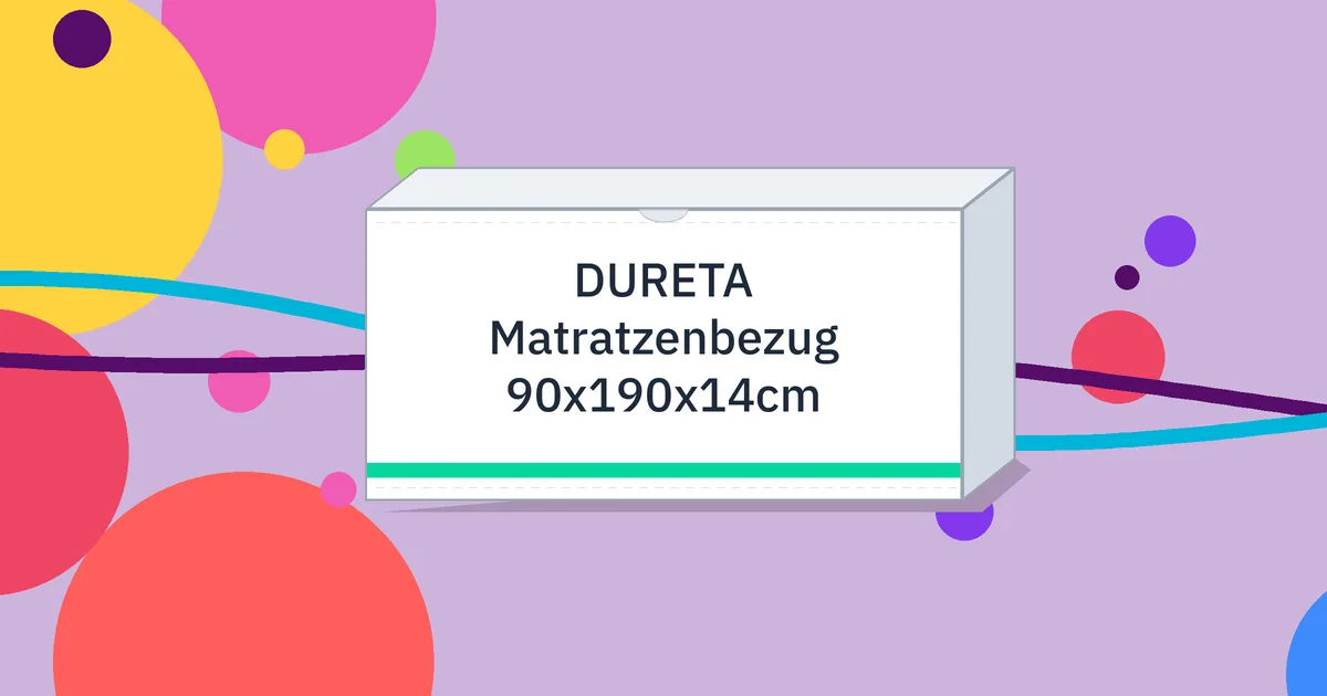 Symbolbild: Packung mit der Aufschrift DURETA Matratzenbezug 90x190x14cm (PZN 01855034) – Verfügbarkeit und Bezug in Apotheken in Frankfurt am Main
