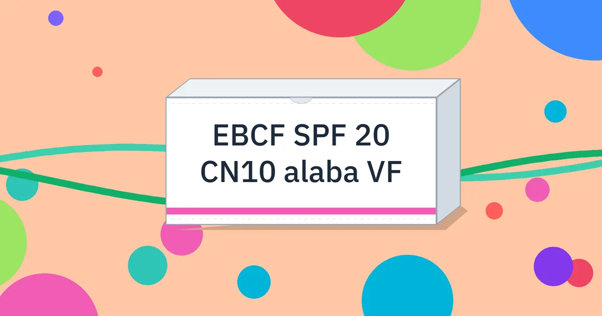 Symbolbild: Packung mit der Aufschrift EBCF SPF 20 CN10 alaba VF (PZN 18894989) – Verfügbarkeit und Bezug in Apotheken in Frankfurt am Main