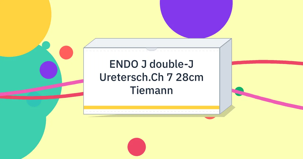 Symbolbild: Packung mit der Aufschrift ENDO J double-J Uretersch.Ch 7 28cm Tiemann (PZN 00438618) – Verfügbarkeit und Bezug in Apotheken in Frankfurt am Main