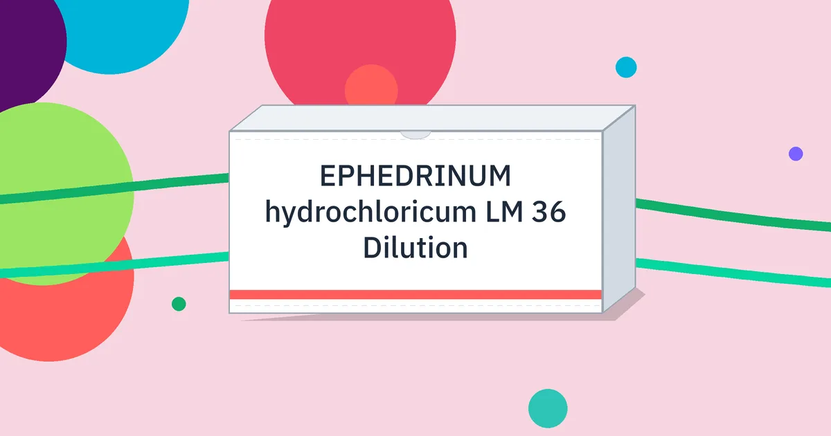 Symbolbild: Packung mit der Aufschrift EPHEDRINUM hydrochloricum LM 36 Dilution (PZN 13471391) – Verfügbarkeit und Bezug in Apotheken in Frankfurt am Main
