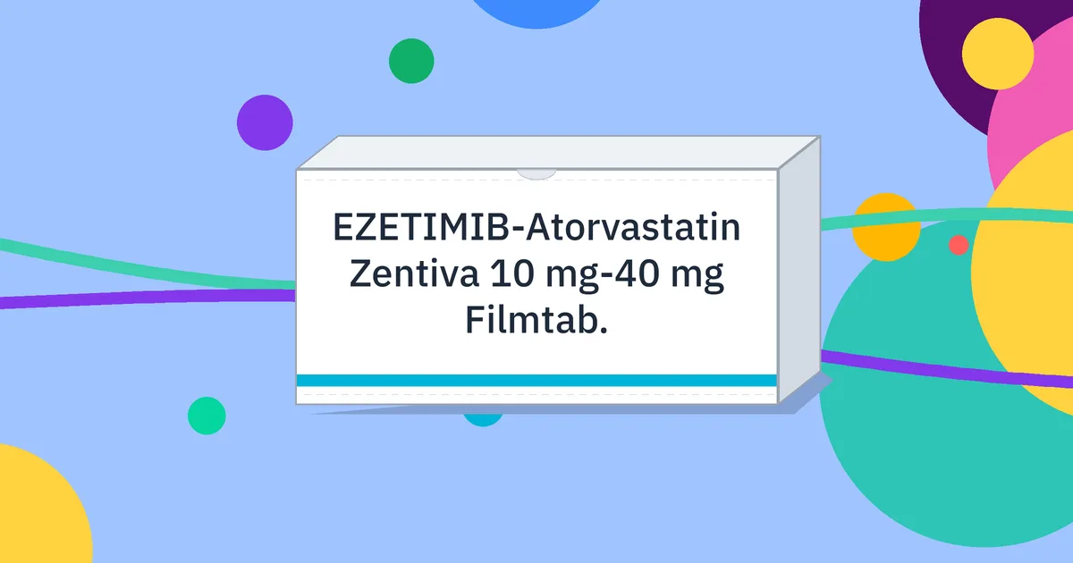 Symbolbild: Packung mit der Aufschrift EZETIMIB-Atorvastatin Zentiva 10 mg-40 mg Filmtab. (PZN 18755822) – Verfügbarkeit und Bezug in Apotheken in Frankfurt am Main