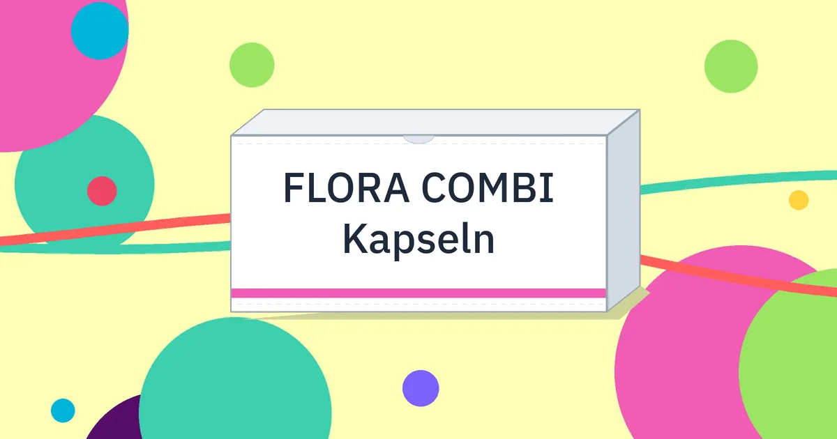 Symbolbild: Packung mit der Aufschrift FLORA COMBI Kapseln (PZN 17550756) – Verfügbarkeit und Bezug in Apotheken in Frankfurt am Main