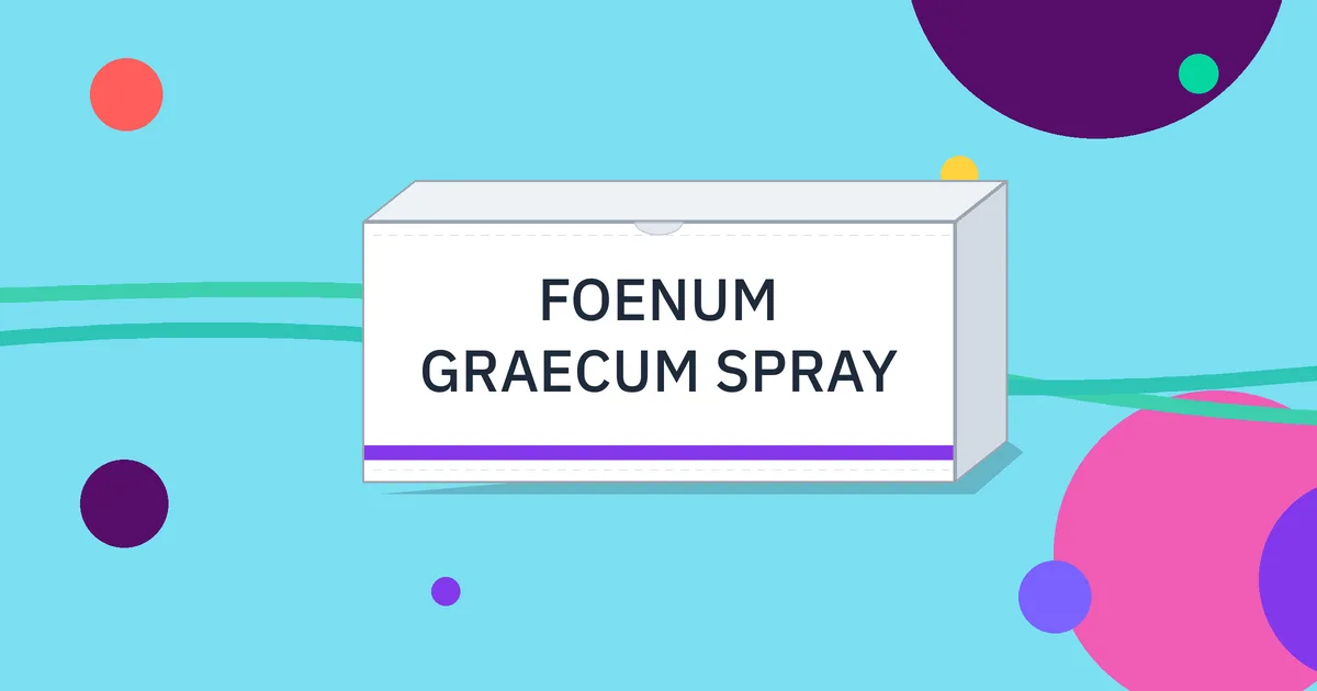 Symbolbild: Packung mit der Aufschrift FOENUM GRAECUM SPRAY (PZN 15529344) – Verfügbarkeit und Bezug in Apotheken in Frankfurt am Main