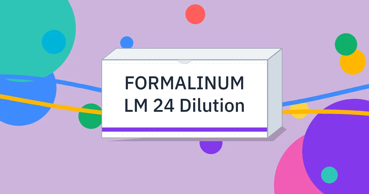 Symbolbild: Packung mit der Aufschrift FORMALINUM LM 24 Dilution (PZN 12873727) – Verfügbarkeit und Bezug in Apotheken in Frankfurt am Main
