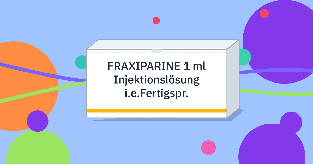 Symbolbild: Packung mit der Aufschrift FRAXIPARINE 1 ml Injektionslösung i.e.Fertigspr. (PZN 00954656) – Verfügbarkeit und Bezug in Apotheken in Frankfurt am Main