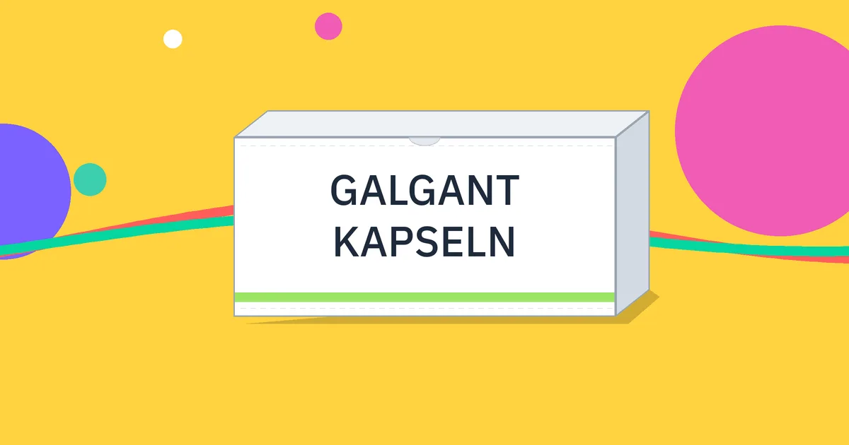 Symbolbild: Packung mit der Aufschrift GALGANT KAPSELN (PZN 00156417) – Verfügbarkeit und Bezug in Apotheken in Frankfurt am Main