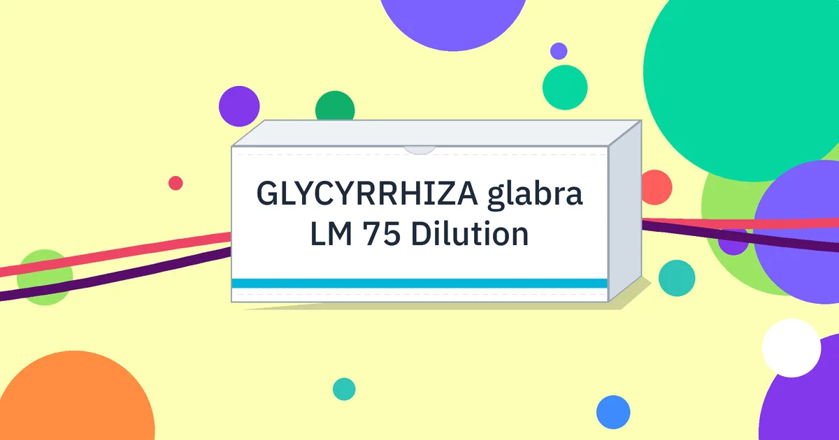 Symbolbild: Packung mit der Aufschrift GLYCYRRHIZA glabra LM 75 Dilution (PZN 12881112) – Verfügbarkeit und Bezug in Apotheken in Frankfurt am Main