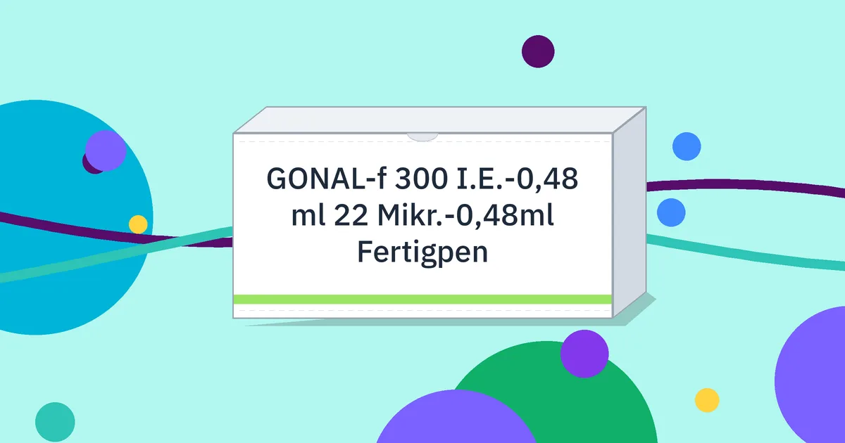 Symbolbild: Packung mit der Aufschrift GONAL-f 300 I.E.-0,48 ml 22 Mikr.-0,48ml Fertigpen (PZN 19422815) – Verfügbarkeit und Bezug in Apotheken in Frankfurt am Main