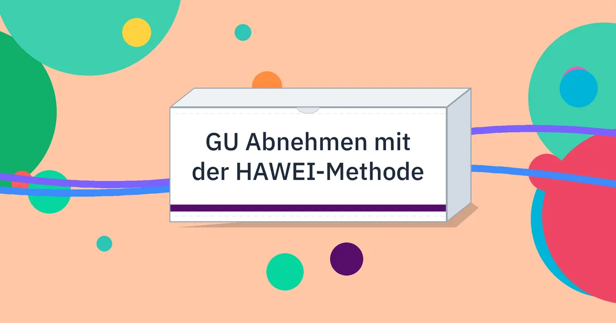 Symbolbild: Packung mit der Aufschrift GU Abnehmen mit der HAWEI-Methode (PZN 18355608) – Verfügbarkeit und Bezug in Apotheken in Frankfurt am Main