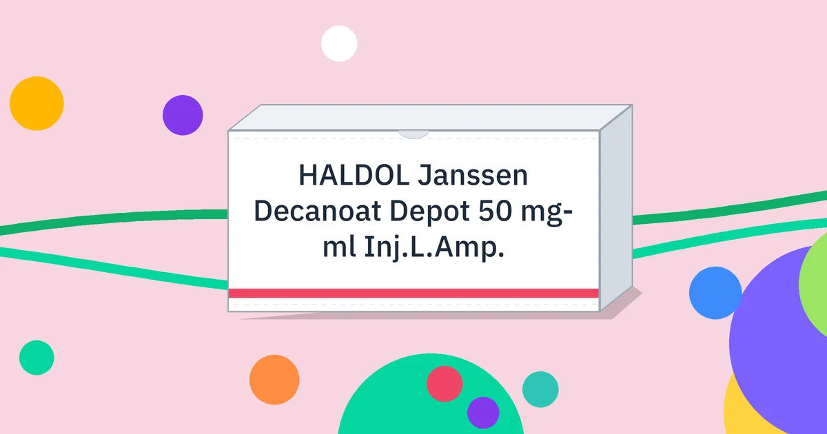 Symbolbild: Packung mit der Aufschrift HALDOL Janssen Decanoat Depot 50 mg-ml Inj.L.Amp. (PZN 02376695) – Verfügbarkeit und Bezug in Apotheken in Frankfurt am Main