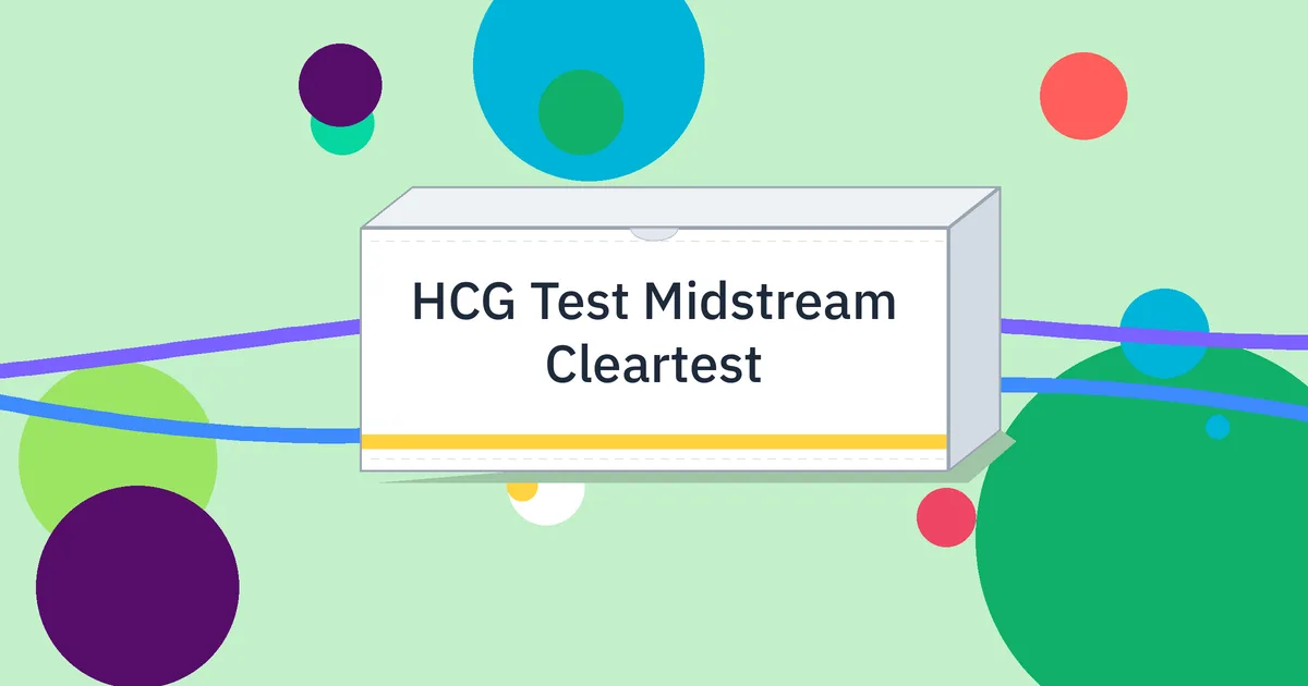 Symbolbild: Packung mit der Aufschrift HCG Test Midstream Cleartest (PZN 02886427) – Verfügbarkeit und Bezug in Apotheken in Frankfurt am Main