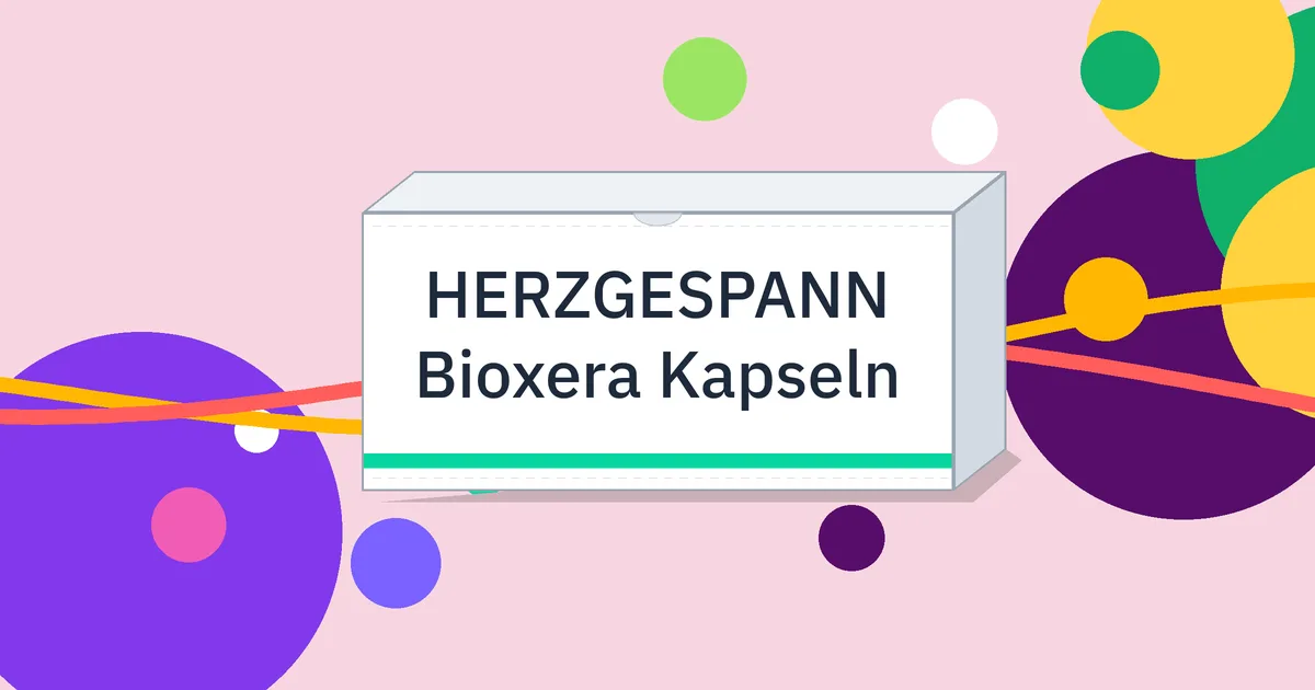 Symbolbild: Packung mit der Aufschrift HERZGESPANN Bioxera Kapseln (PZN 00062403) – Verfügbarkeit und Bezug in Apotheken in Frankfurt am Main