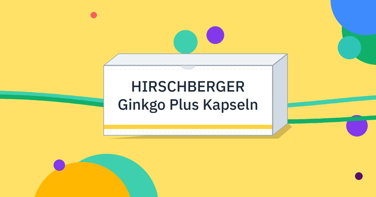 Symbolbild: Packung mit der Aufschrift HIRSCHBERGER Ginkgo Plus Kapseln (PZN 07624815) – Verfügbarkeit und Bezug in Apotheken in Frankfurt am Main