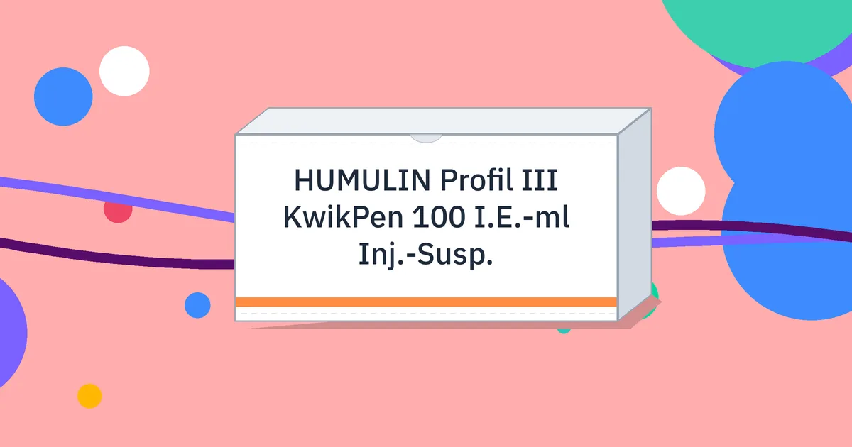 Symbolbild: Packung mit der Aufschrift HUMULIN Profil III KwikPen 100 I.E.-ml Inj.-Susp. (PZN 19215306) – Verfügbarkeit und Bezug in Apotheken in Frankfurt am Main