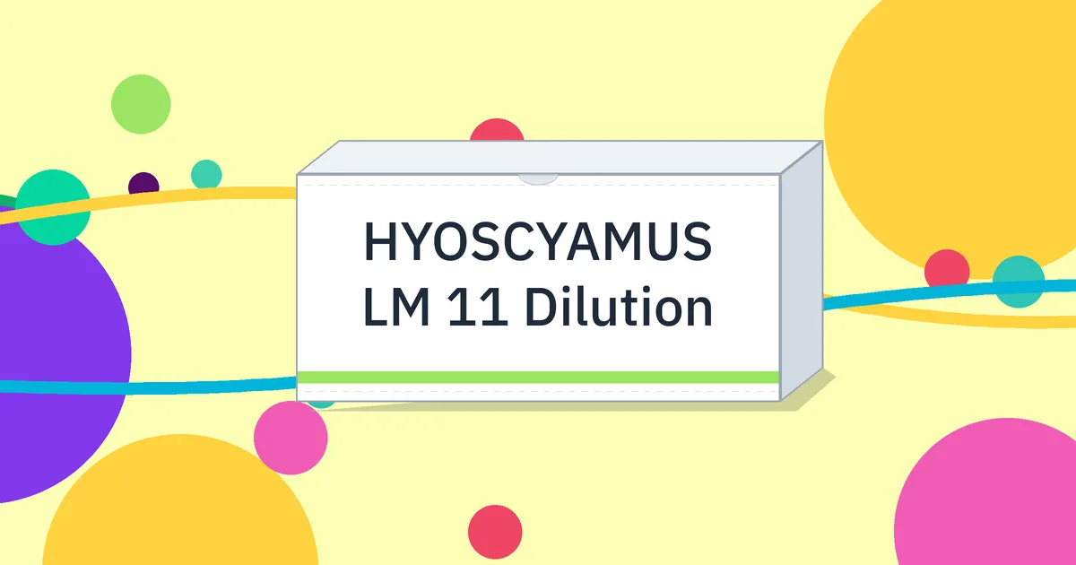 Symbolbild: Packung mit der Aufschrift HYOSCYAMUS LM 11 Dilution (PZN 12890559) – Verfügbarkeit und Bezug in Apotheken in Frankfurt am Main