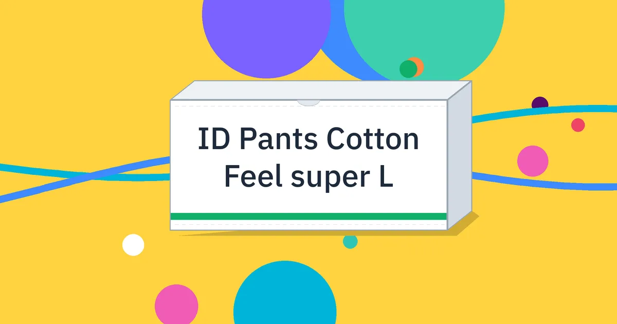 Symbolbild: Packung mit der Aufschrift ID Pants Cotton Feel super L (PZN 16508203) – Verfügbarkeit und Bezug in Apotheken in Frankfurt am Main