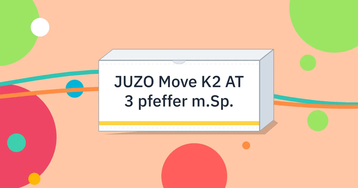 Symbolbild: Packung mit der Aufschrift JUZO Move K2 AT 3 pfeffer m.Sp. (PZN 20667539) – Verfügbarkeit und Bezug in Apotheken in Frankfurt am Main