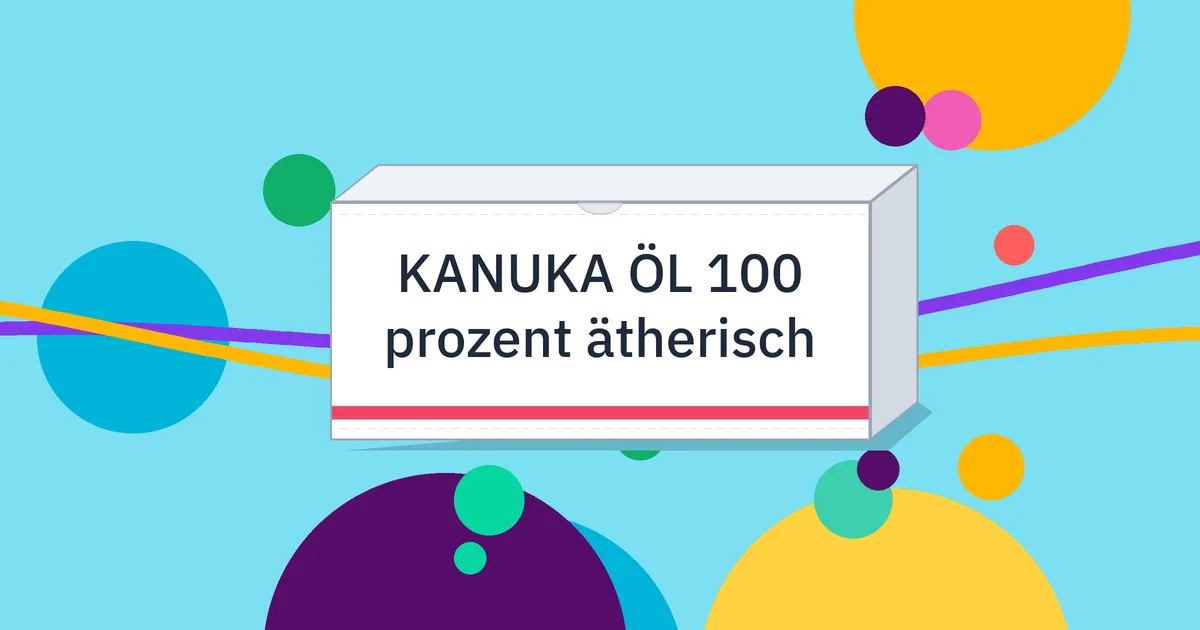 Symbolbild: Packung mit der Aufschrift KANUKA ÖL 100 prozent ätherisch (PZN 00114169) – Verfügbarkeit und Bezug in Apotheken in Frankfurt am Main