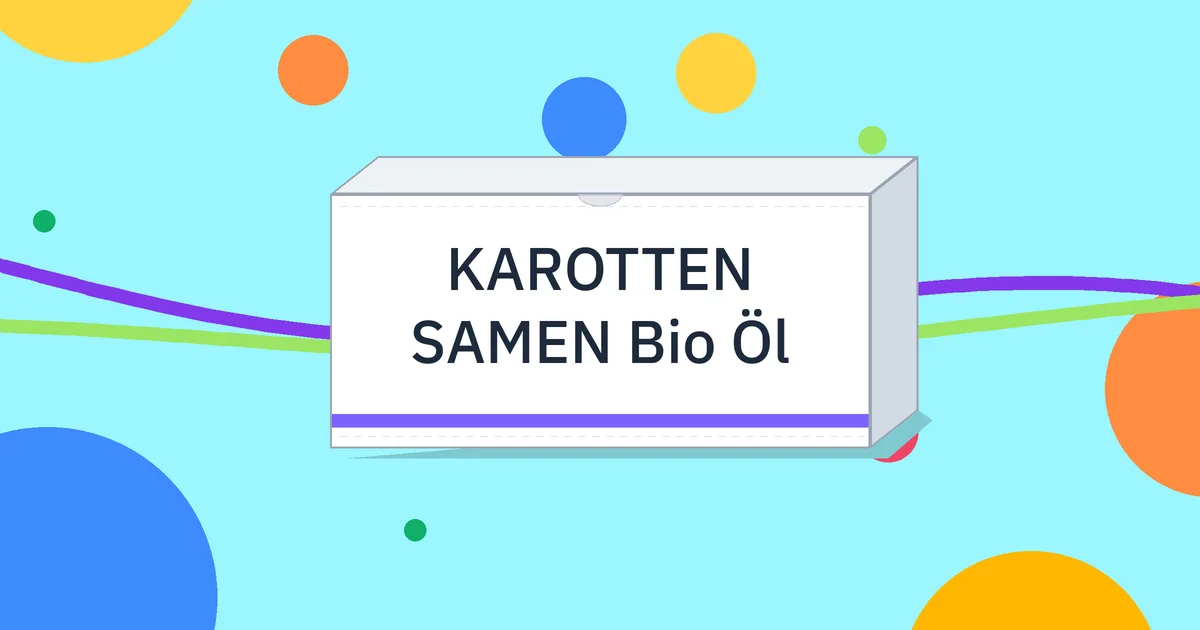 Symbolbild: Packung mit der Aufschrift KAROTTEN SAMEN Bio Öl (PZN 12362524) – Verfügbarkeit und Bezug in Apotheken in Frankfurt am Main