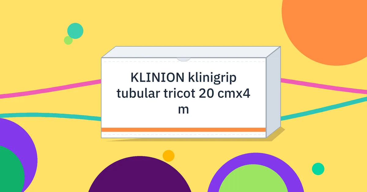 Symbolbild: Packung mit der Aufschrift KLINION klinigrip tubular tricot 20 cmx4 m (PZN 19851835) – Verfügbarkeit und Bezug in Apotheken in Frankfurt am Main