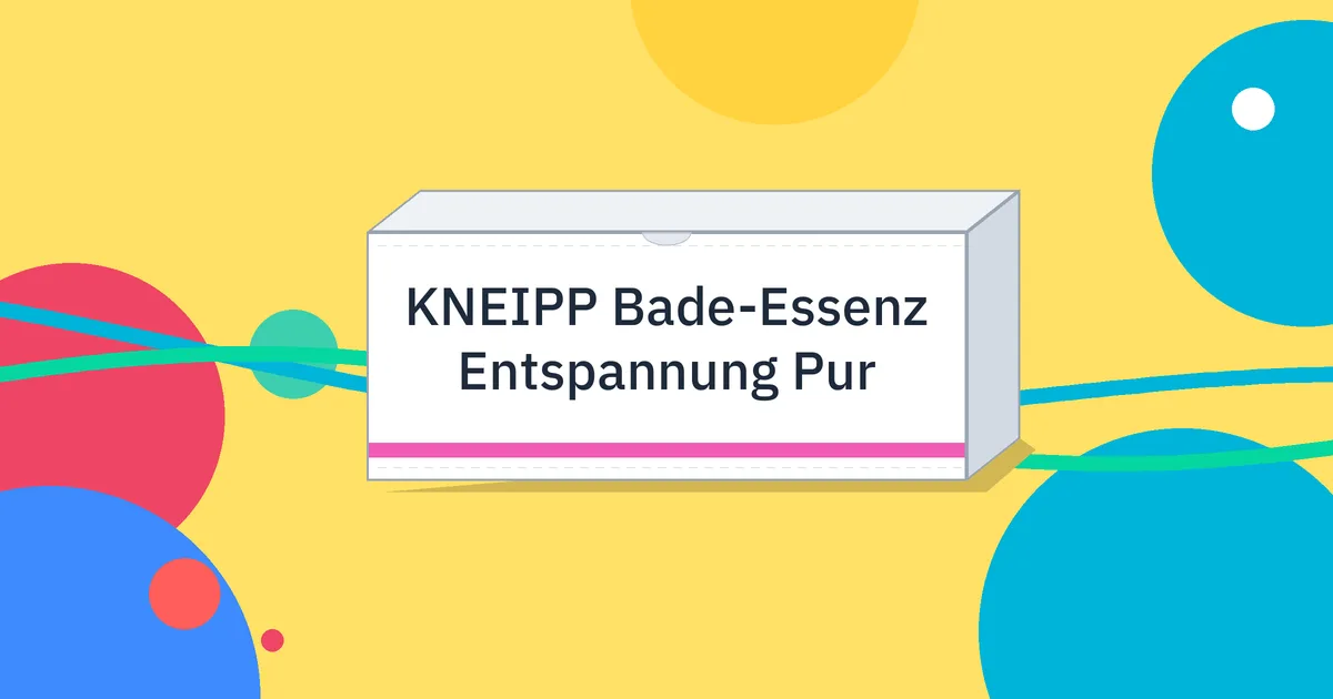 Symbolbild: Packung mit der Aufschrift KNEIPP Bade-Essenz Entspannung Pur (PZN 10026992) – Verfügbarkeit und Bezug in Apotheken in Frankfurt am Main
