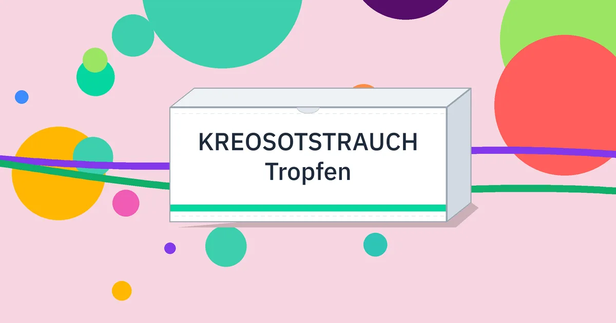 Symbolbild: Packung mit der Aufschrift KREOSOTSTRAUCH Tropfen (PZN 19141708) – Verfügbarkeit und Bezug in Apotheken in Frankfurt am Main