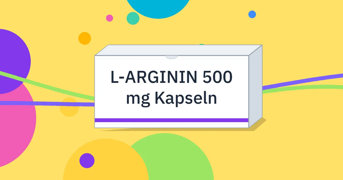 Symbolbild: Packung mit der Aufschrift L-ARGININ 500 mg Kapseln (PZN 04874693) – Verfügbarkeit und Bezug in Apotheken in Frankfurt am Main