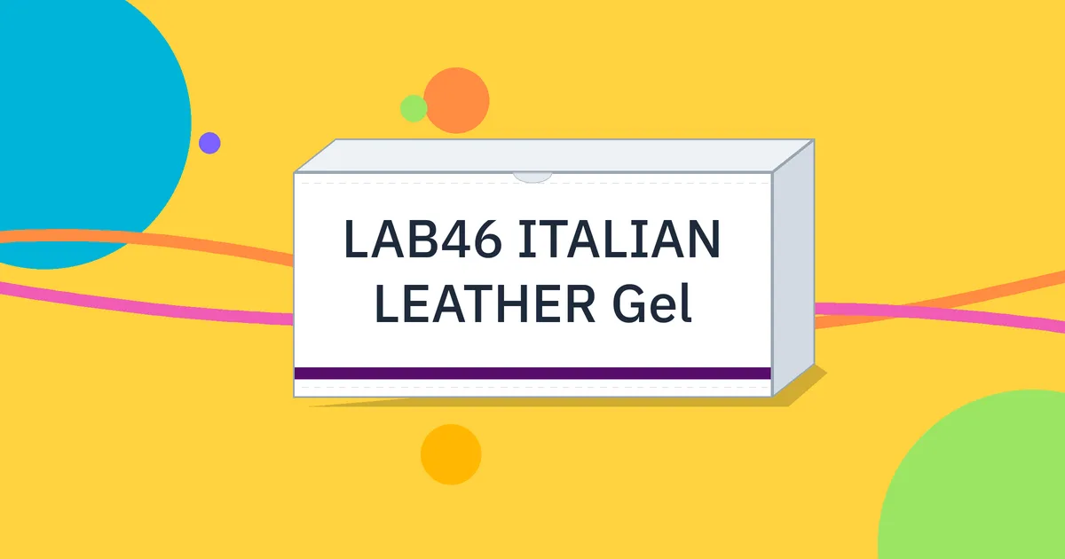 Symbolbild: Packung mit der Aufschrift LAB46 ITALIAN LEATHER Gel (PZN 19832536) – Verfügbarkeit und Bezug in Apotheken in Frankfurt am Main
