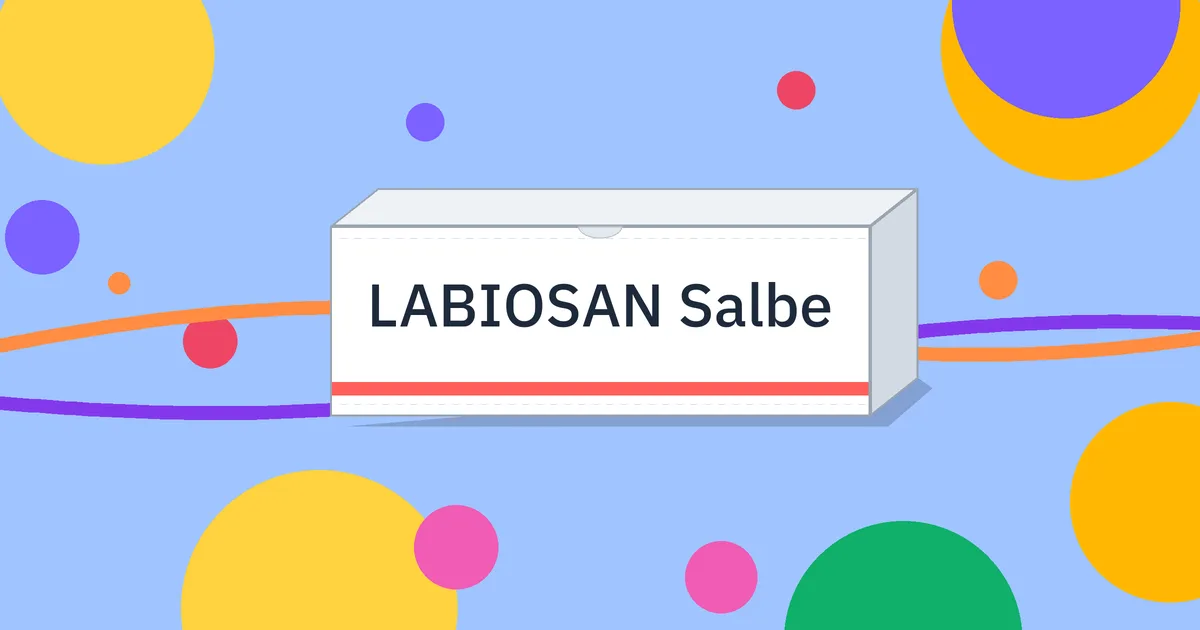 Symbolbild: Packung mit der Aufschrift LABIOSAN Salbe (PZN 01044407) – Verfügbarkeit und Bezug in Apotheken in Frankfurt am Main