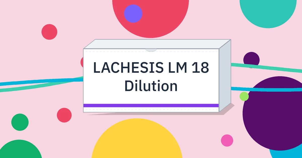 Symbolbild: Packung mit der Aufschrift LACHESIS LM 18 Dilution (PZN 02602602) – Verfügbarkeit und Bezug in Apotheken in Frankfurt am Main