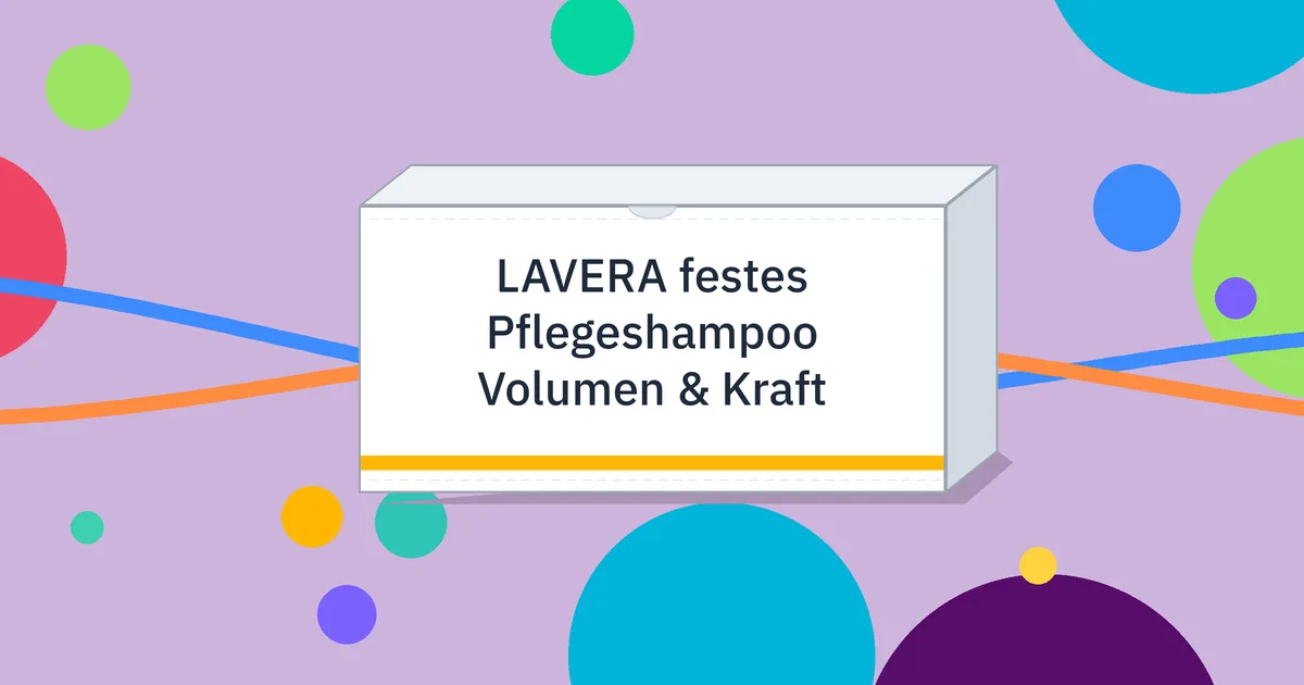 Symbolbild: Packung mit der Aufschrift LAVERA festes Pflegeshampoo Volumen & Kraft (PZN 16655424) – Verfügbarkeit und Bezug in Apotheken in Frankfurt am Main