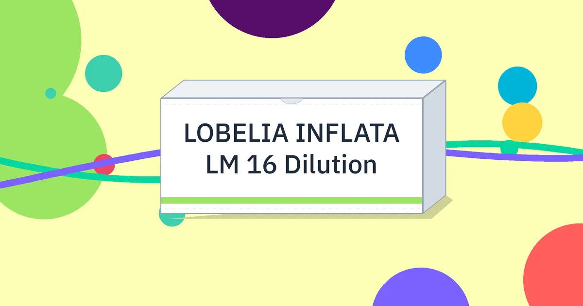 Symbolbild: Packung mit der Aufschrift LOBELIA INFLATA LM 16 Dilution (PZN 13533873) – Verfügbarkeit und Bezug in Apotheken in Frankfurt am Main