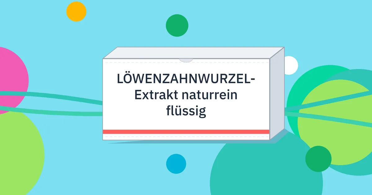 Symbolbild: Packung mit der Aufschrift LÖWENZAHNWURZEL-Extrakt naturrein flüssig (PZN 15303611) – Verfügbarkeit und Bezug in Apotheken in Frankfurt am Main