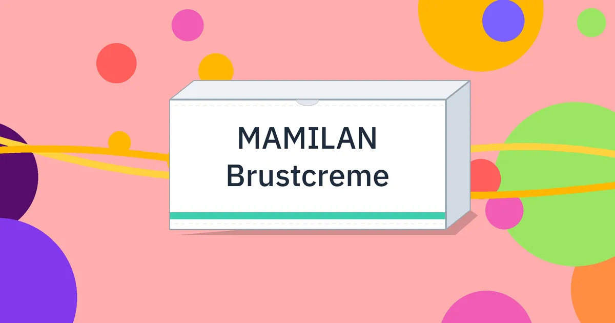 Symbolbild: Packung mit der Aufschrift MAMILAN Brustcreme (PZN 08763447) – Verfügbarkeit und Bezug in Apotheken in Frankfurt am Main