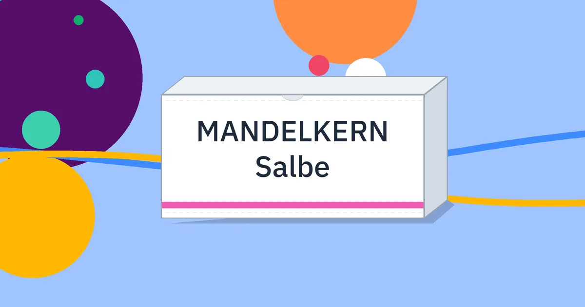 Symbolbild: Packung mit der Aufschrift MANDELKERN Salbe (PZN 19418831) – Verfügbarkeit und Bezug in Apotheken in Frankfurt am Main
